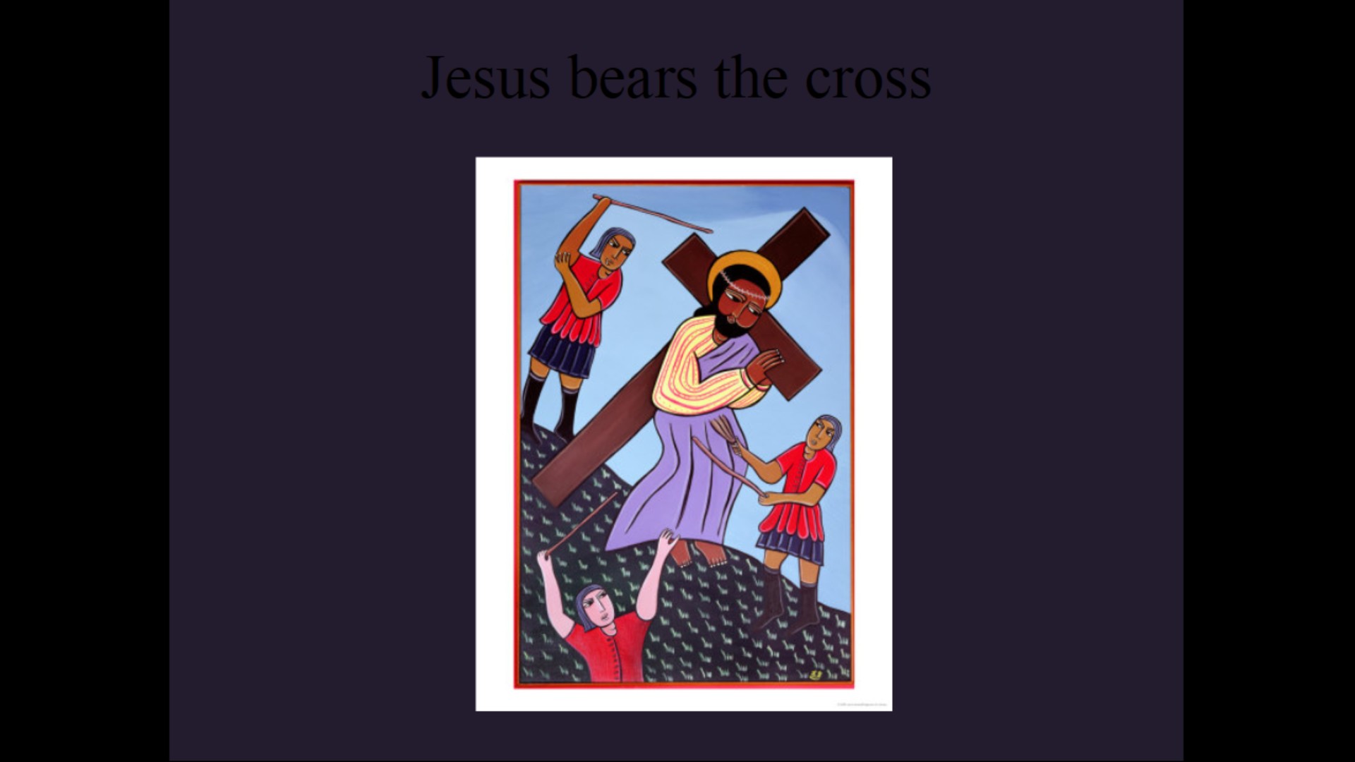 34 Jesus bears the cross – Immanuel Lutheran Church, New York City